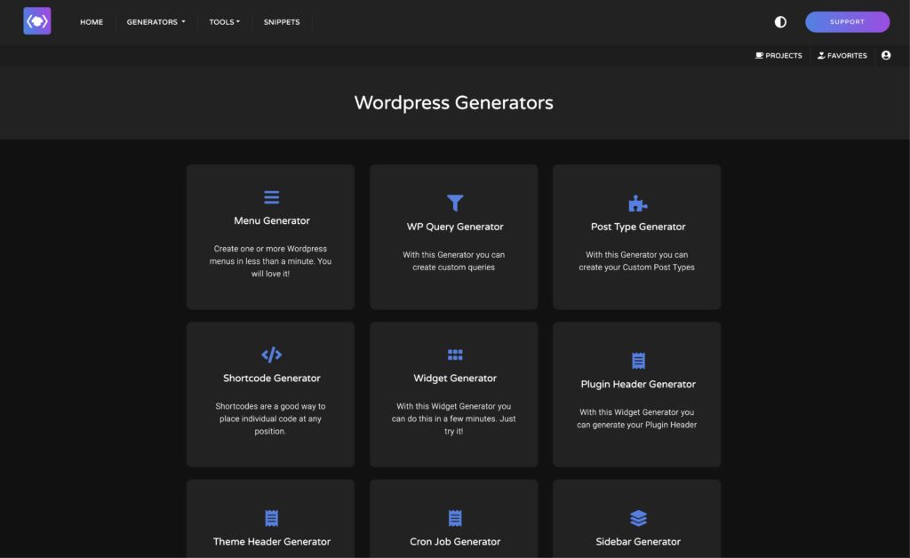 Premium – WP Monkey | WordPress Generators | Make your development faster!